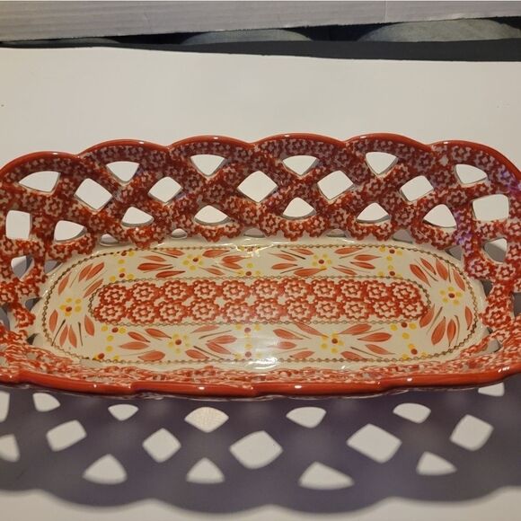 Temptations | Kitchen | Temptations Old World Red Ovenware Lattice ...